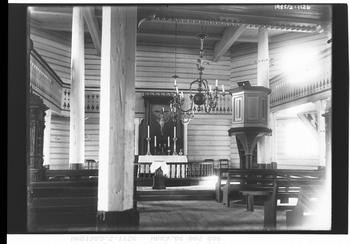 Ankenes kirke interiør - Museum Nord / DigitaltMuseum