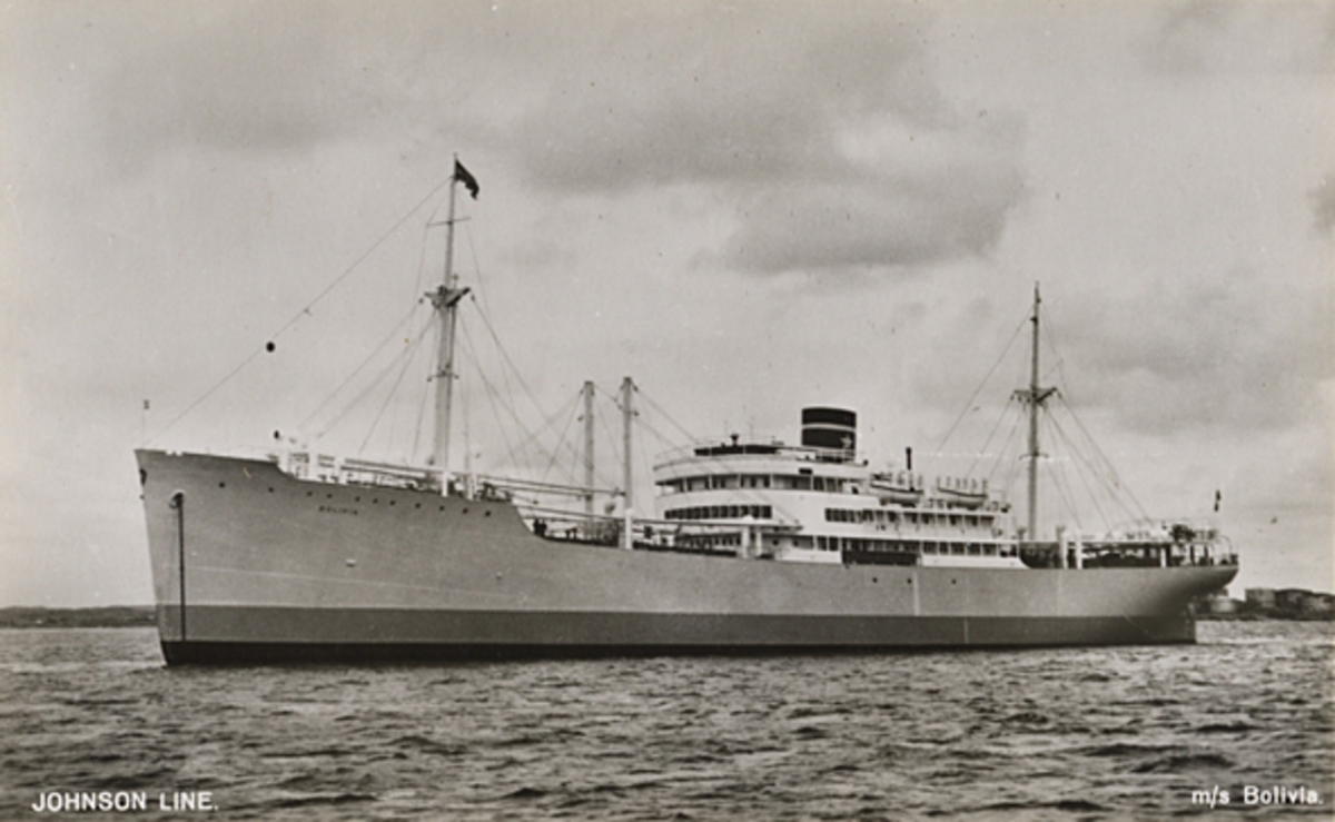 JOHNSON LINE M/S BOLIVIA - Sjöhistoriska museet / DigitaltMuseum