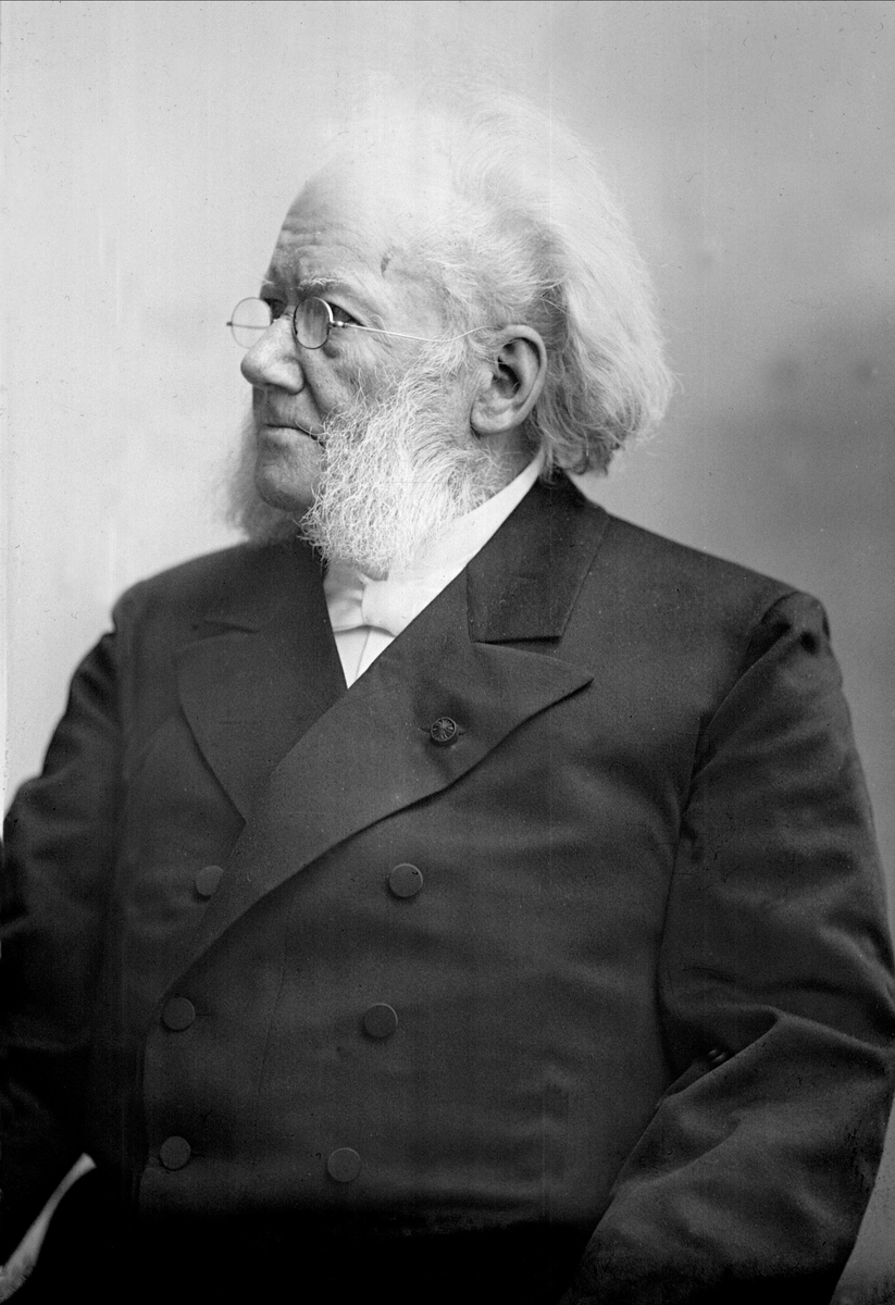 Portrett av Henrik Ibsen. - Norsk Folkemuseum / DigitaltMuseum