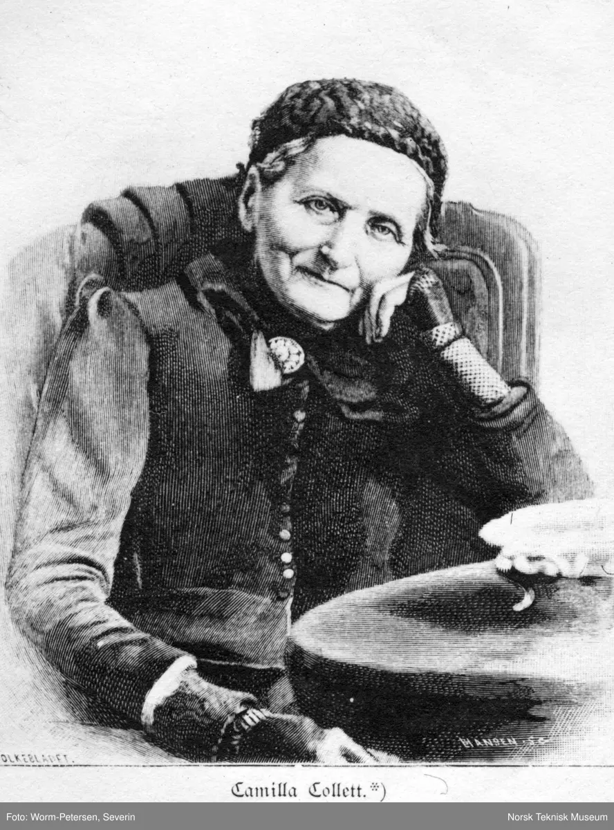 Portrett av Camilla Collett - Norsk Teknisk Museum / DigitaltMuseum