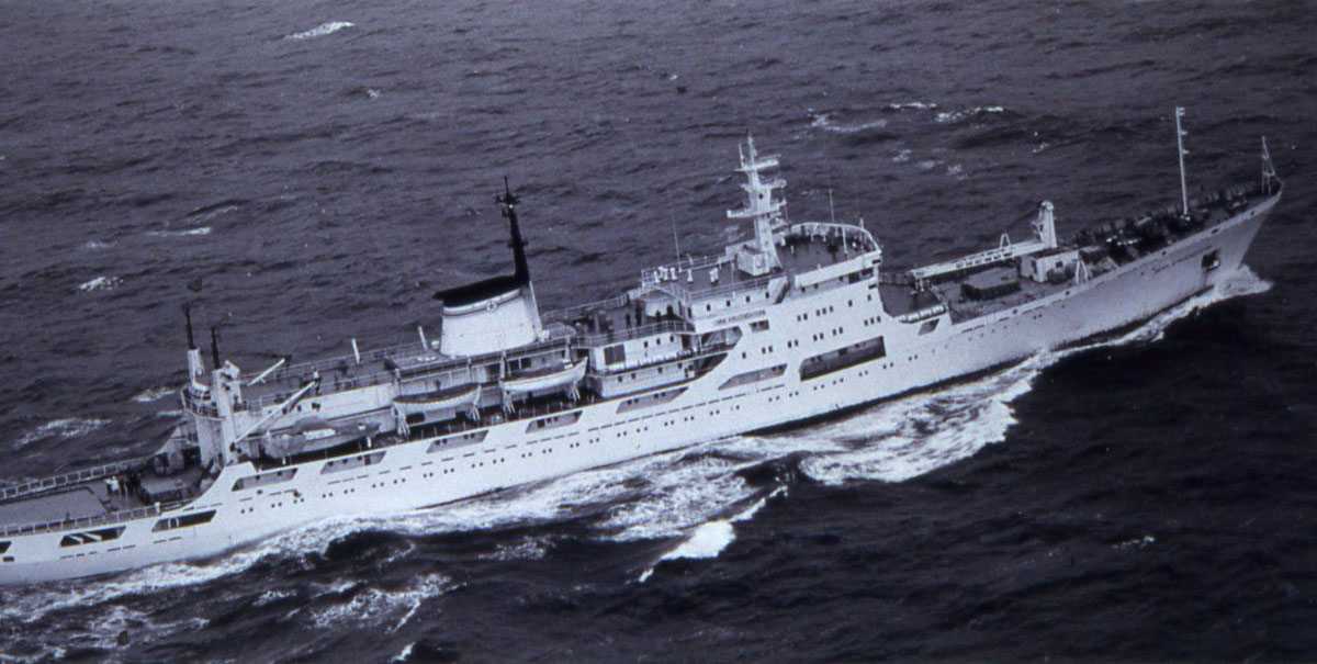 Russisk fartøy av Akademik Krylov - klassen som heter Ivan Kruzenshtern ...