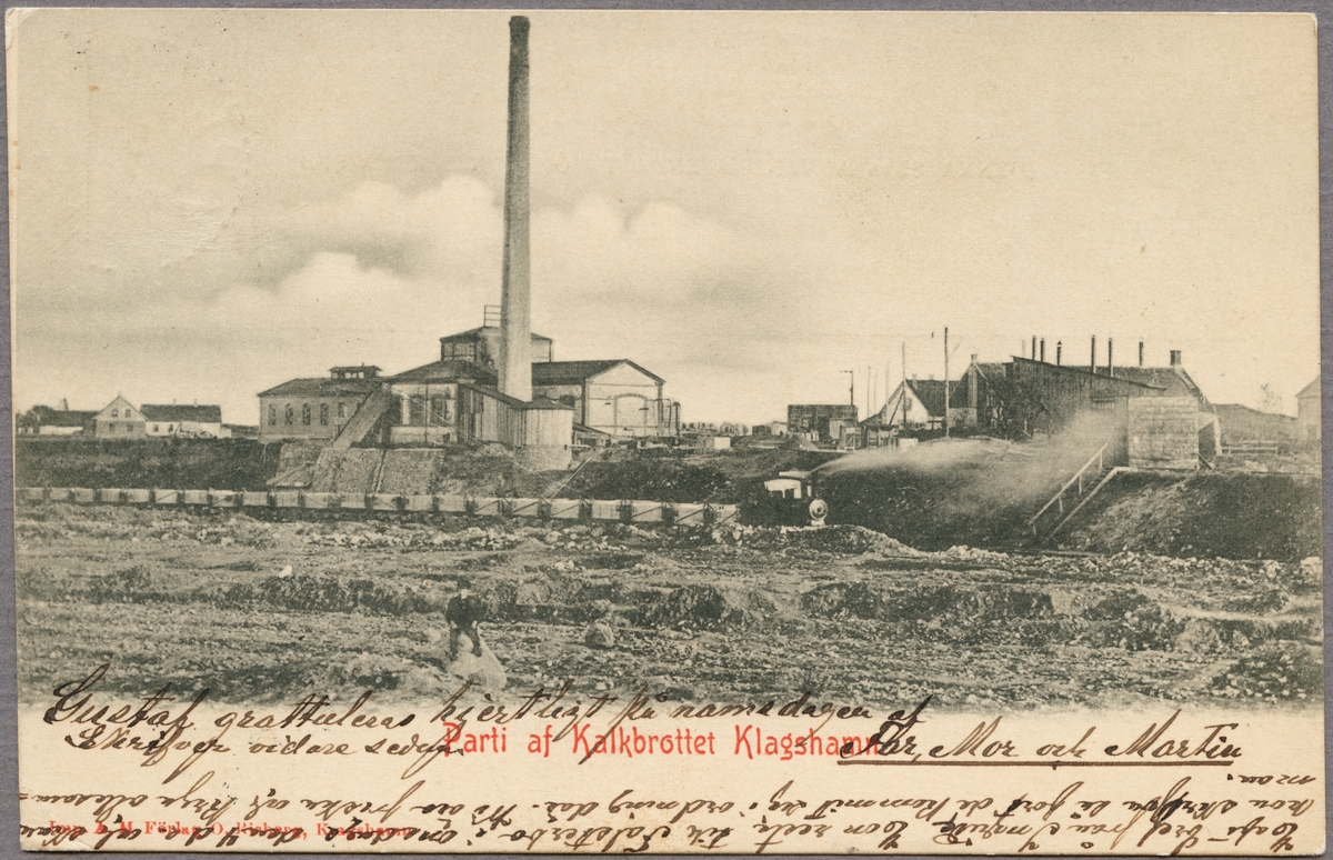Klagshamns Kalkbrott. - Järnvägsmuseet / DigitaltMuseum